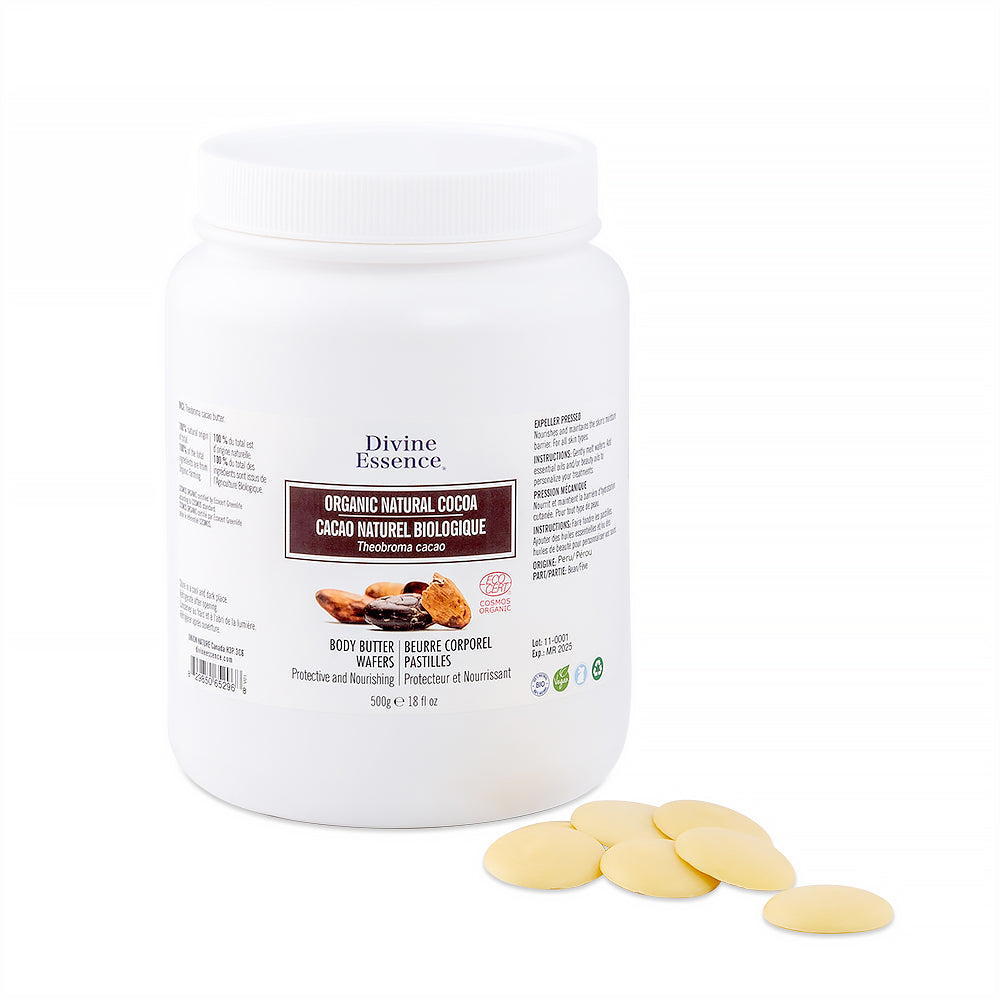 Organic Natural Cocoa Body Butter (Wafers) - Lierre.ca
