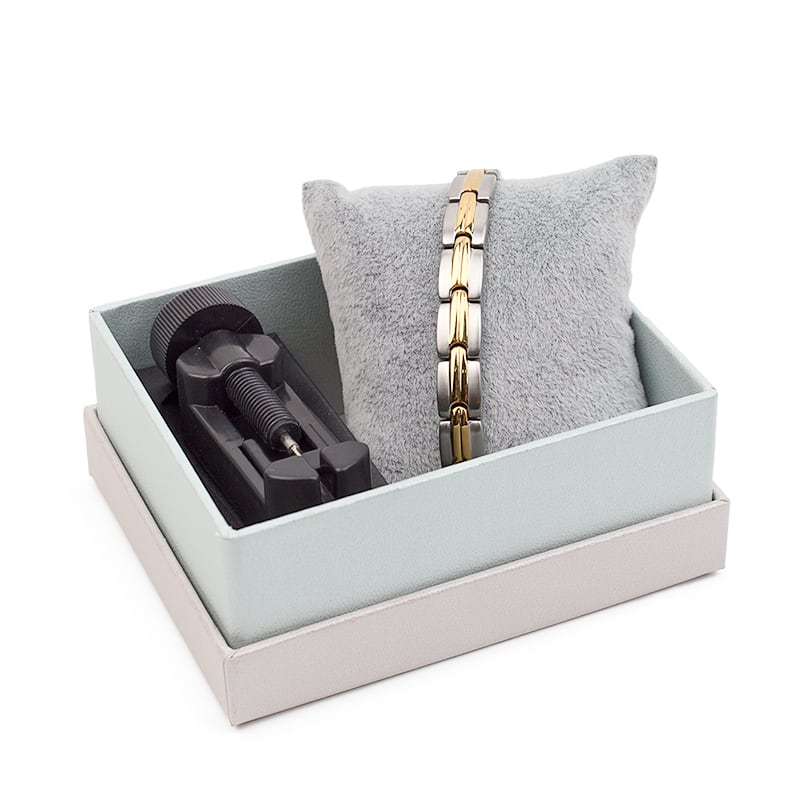 Middle Striped Magnetic Therapy Bracelet - Lierre.ca
